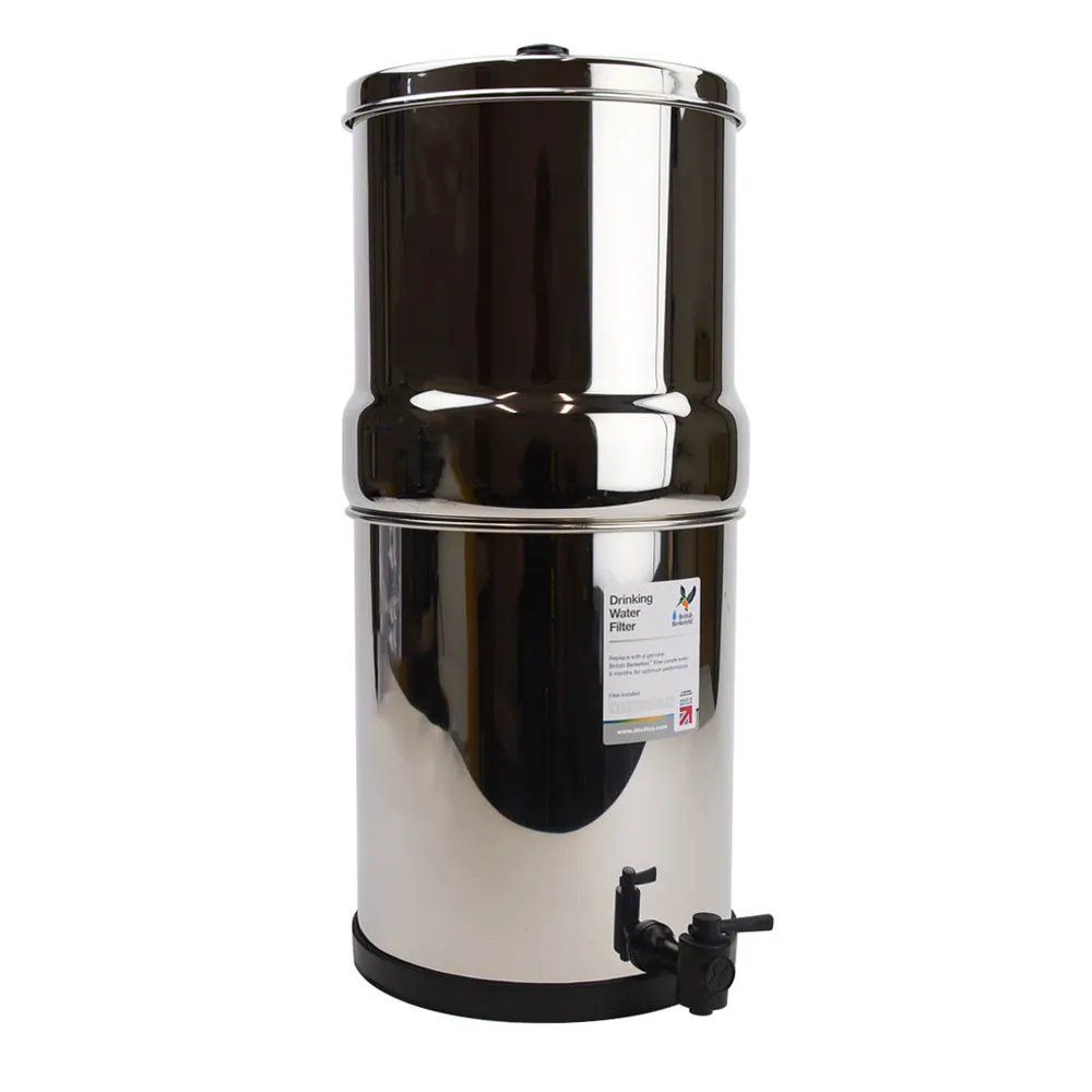 Stainless 1.5 Gallon Countertop Drinking Water Purification System with ...